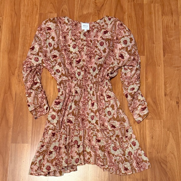 Misa Los Angeles | Dresses | Miss Floral Long Sleeve Dress | Poshmark